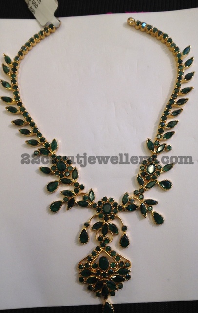 Dark Emerald Set 38 Grams - Jewellery Designs