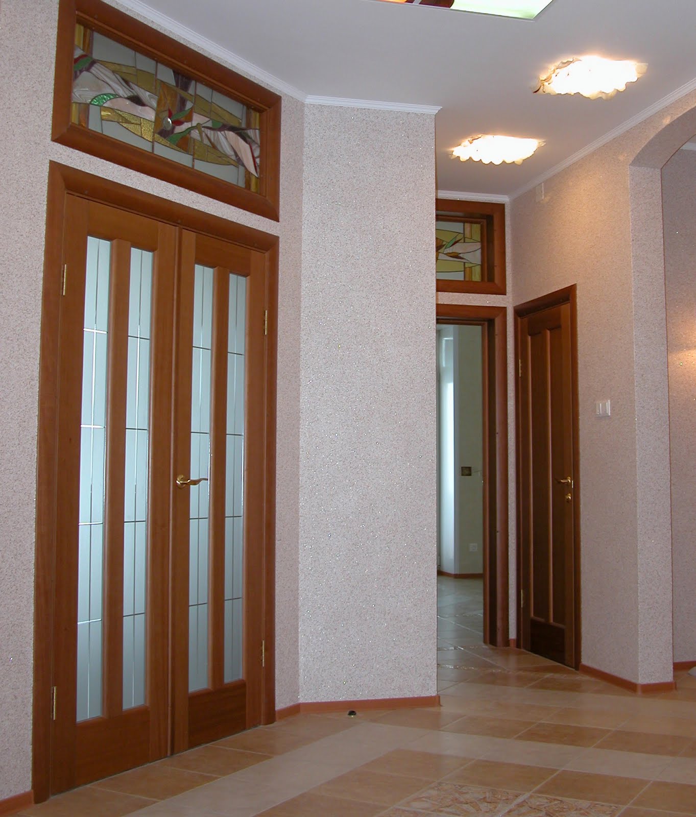 Window,Door: Photo: arched, square, round transom windows
