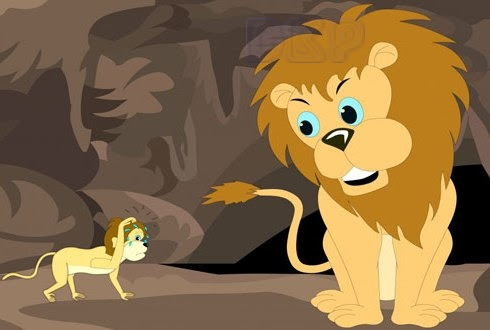Kids Page: The Foolish Lion and The Clever Rabbit - Panchatantra Moral ...