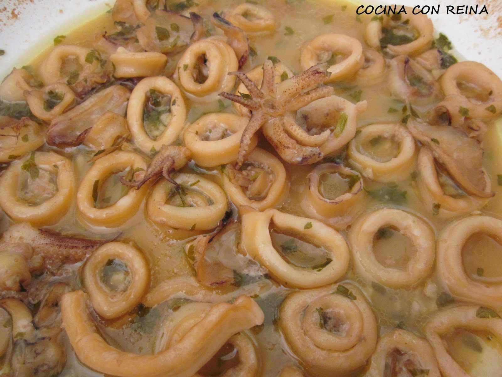 CALAMARES AL AJILLO | COCINA CON REINA