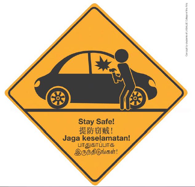 Together Let's fight Crime: Posters to make crime message by SPF