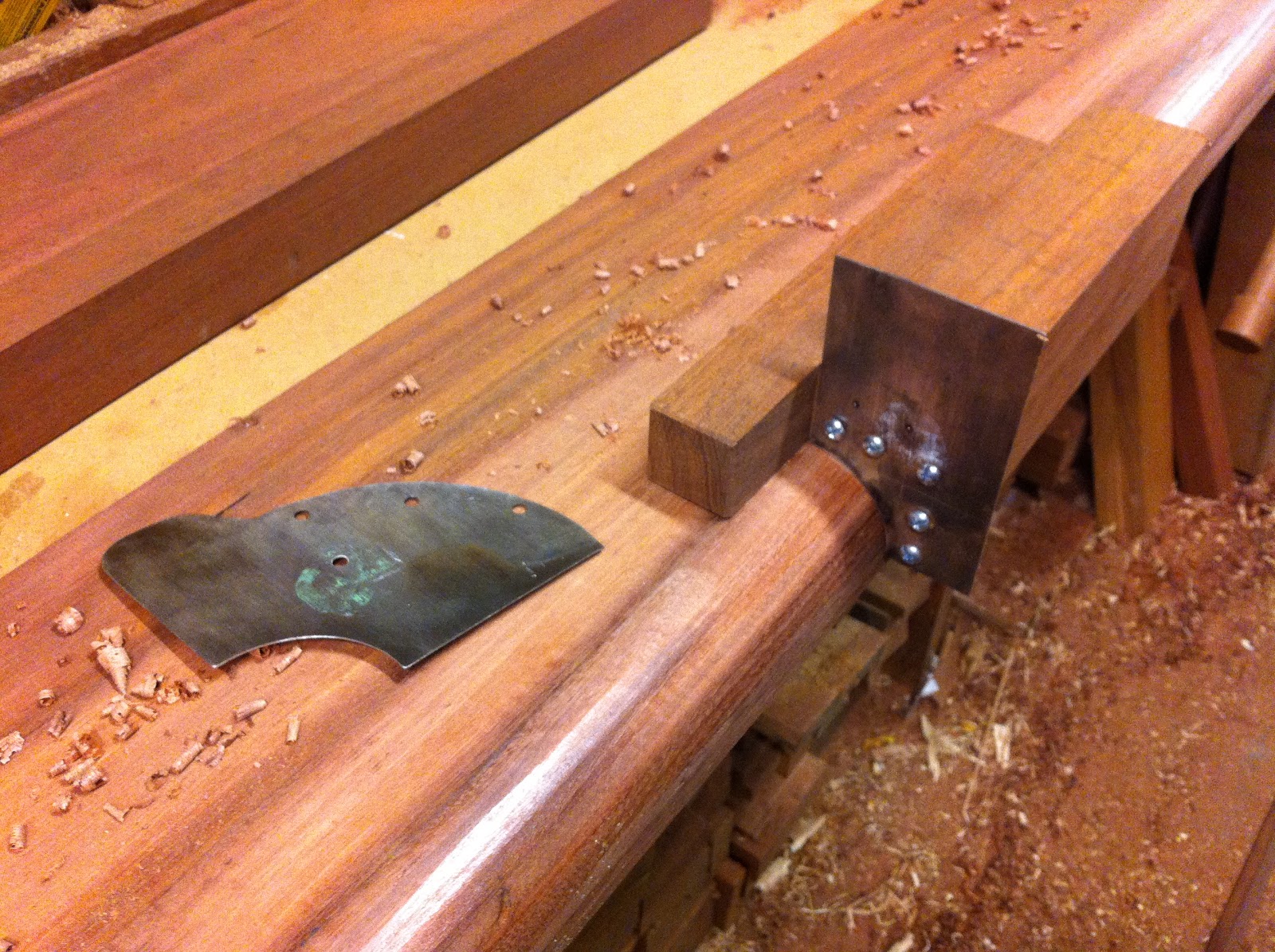 The Joy of Wood: Several steps to create a nice curved edge.
