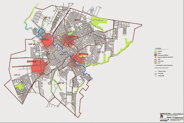 Plano diretor de Jaú - SP: Mapas - 2012 - Zoneamento