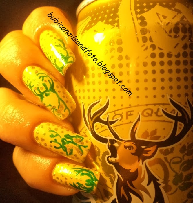 simple nails: 587 deer nail art , deer nails, deer can nail design