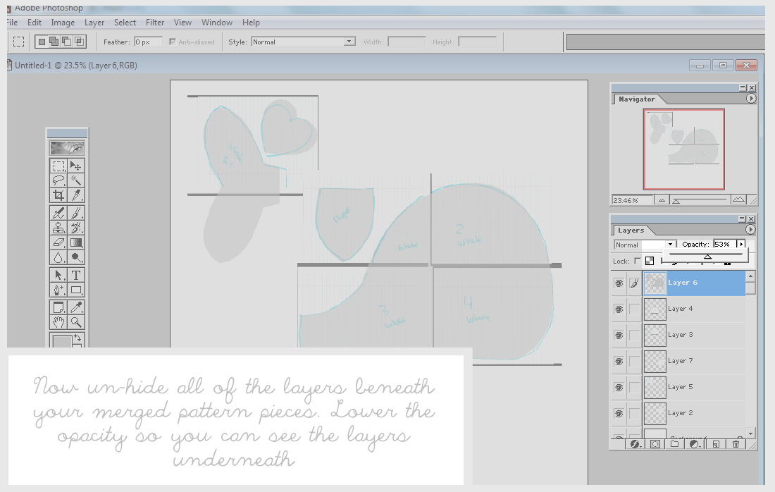 How to Digitize Your Sewing Patterns using Photoshop - We Lived Happily ...