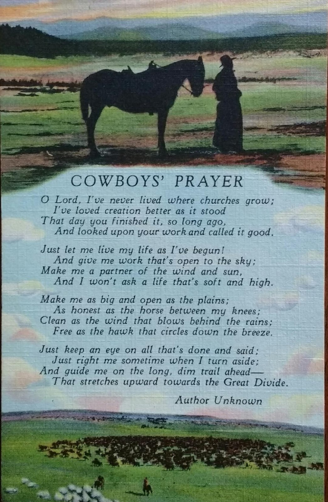 Angels for You: Cowboys' Prayer: An Angel Message