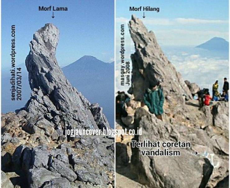 Foto Misteri Reinkarnasi Puncak Garuda dan Letusan Gunung Merapi ...