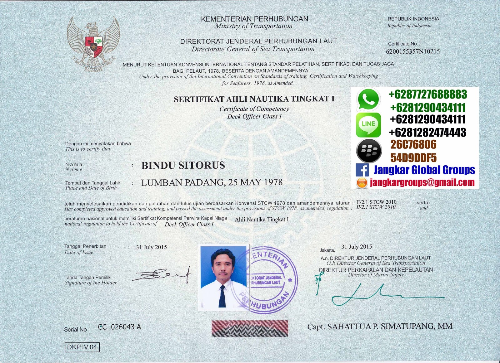 Jangkar Groups: LEGALISIR IJASAH PELAUT DI UPT KEMENHUB