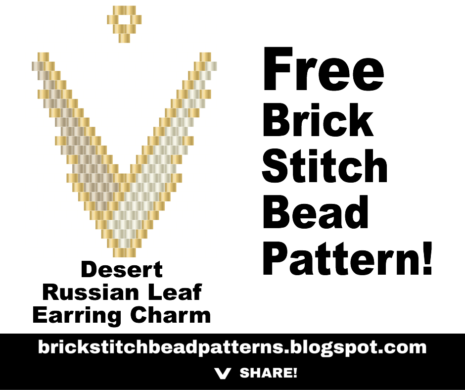 Brick Stitch Bead Patterns Journal: Free Desert Small Russian Leaf ...