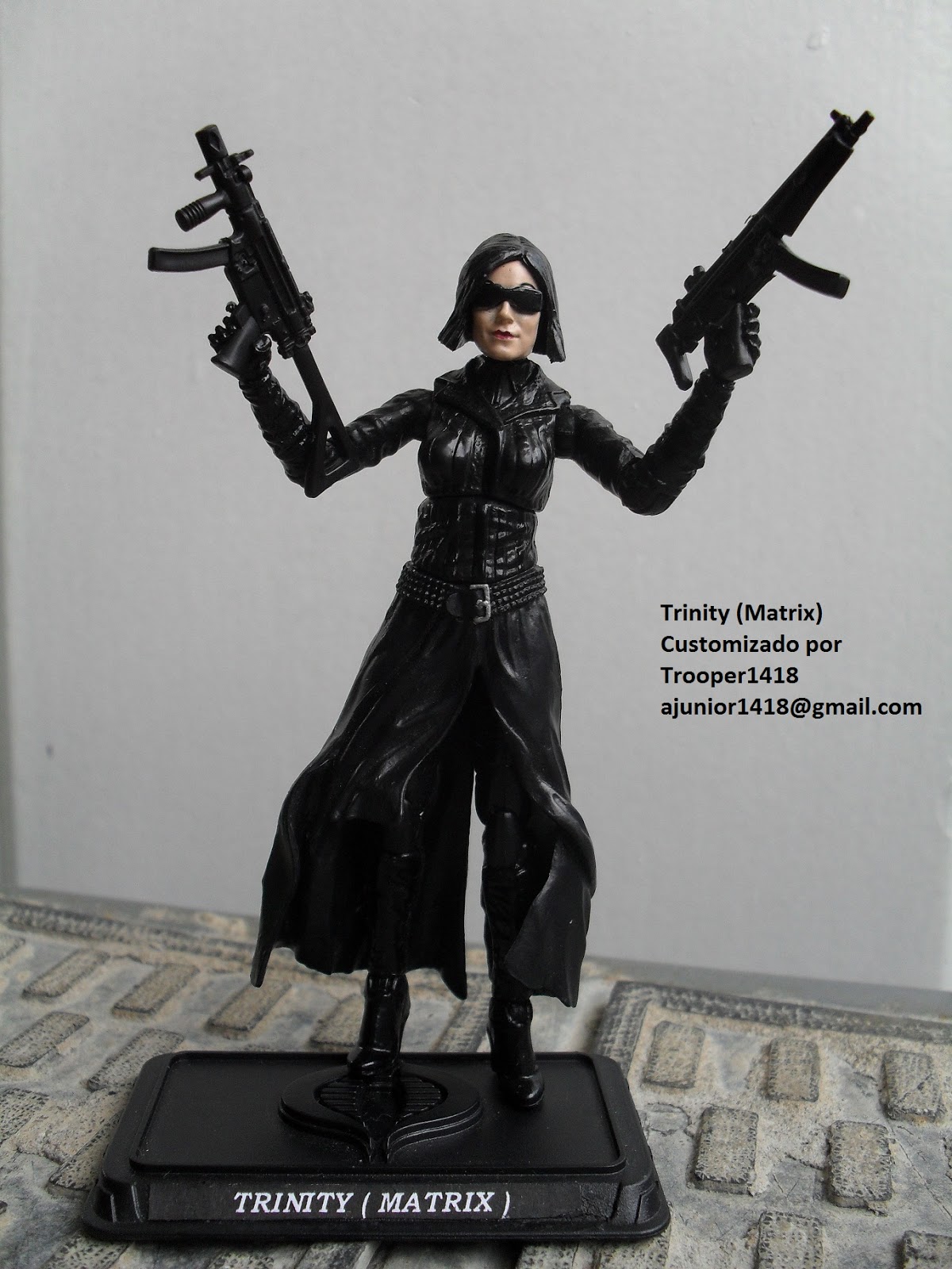 Gi joe Custom Action Figures: Trinity ( Matrix )