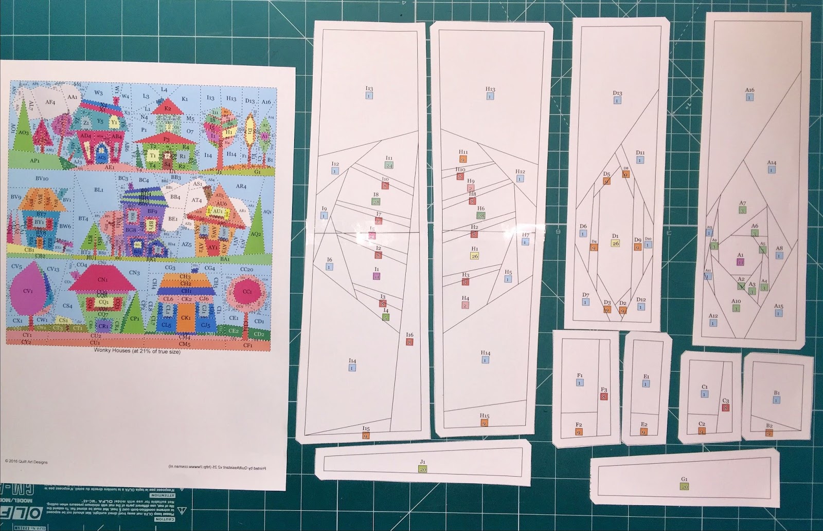 Quilt Art Design: Wonky Houses QAL 1/21