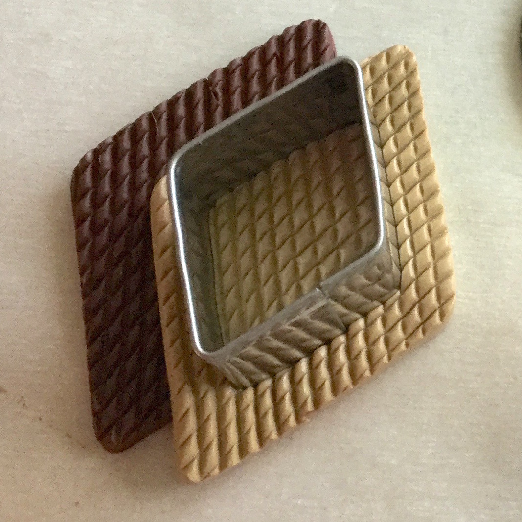 Diamond Pattern Polymer Clay Pendant