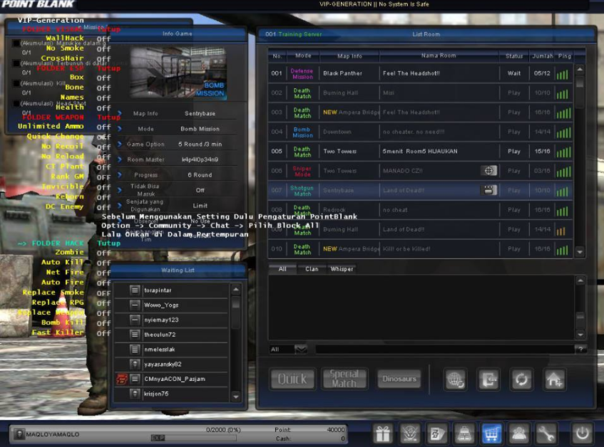 Cheat Point Blank Indonesia Update 23 May 2017 - Cheater Gaming