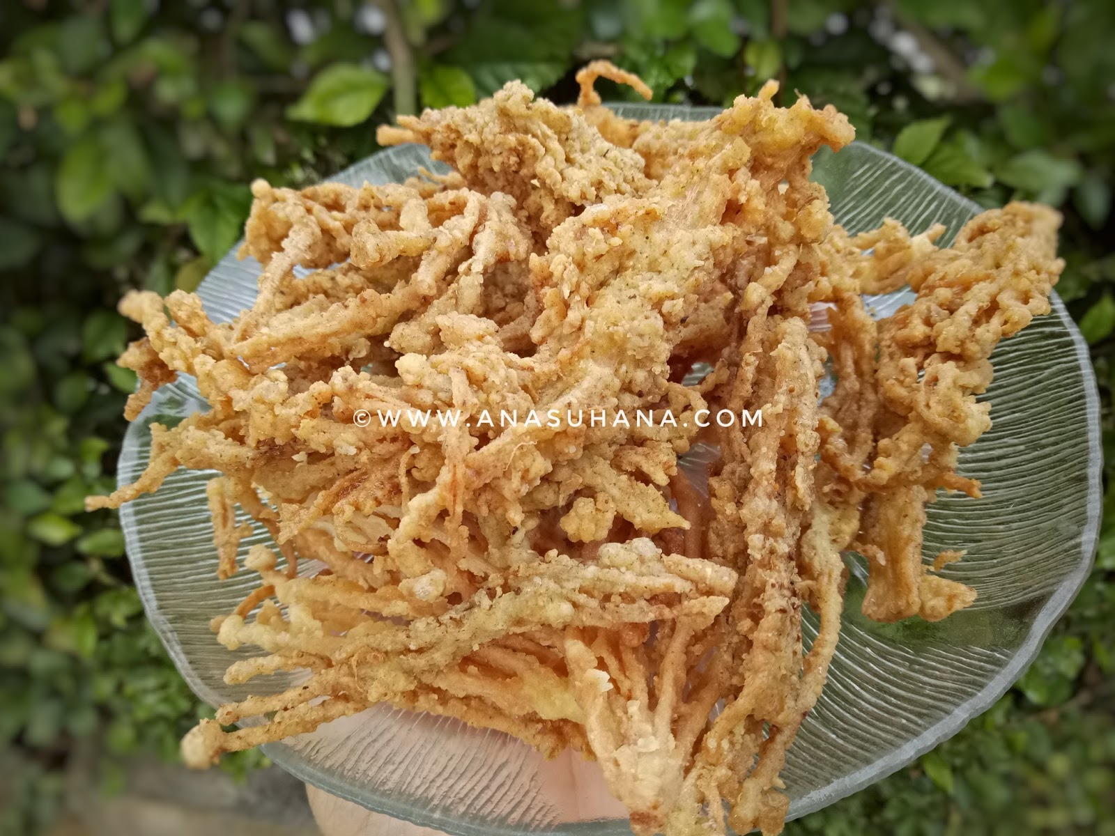 Resipi Cendawan Inoki Goreng Jintan - Ana Suhana