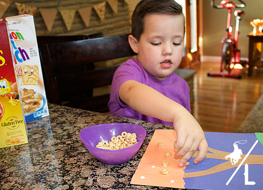 Fall Cheerios Tree - A Cowboys Life