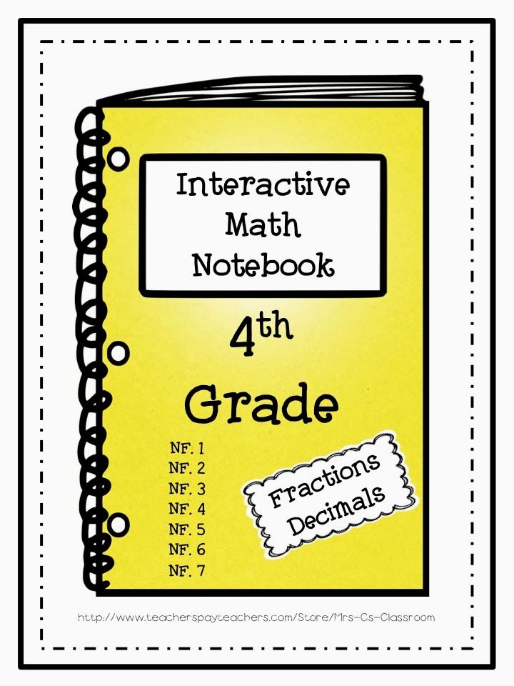 Mrs. C's Classroom: Interactive Math Notebook - Fractions & Decimals
