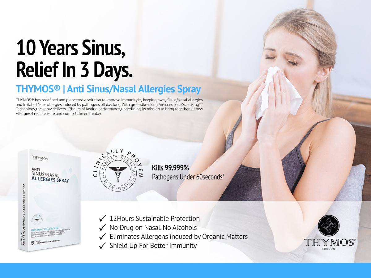 Sara Wanderlust: [REVIEW] THYMOS LONDON | Anti Sinus/Nasal Allergies Spray