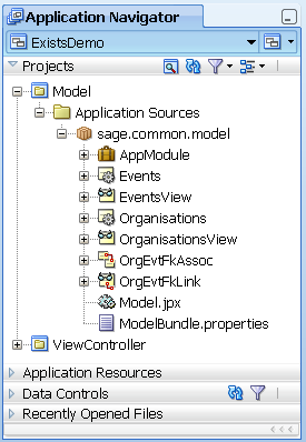One size doesn't fit all: ADF BC: Creating an "EXISTS" View Criteria