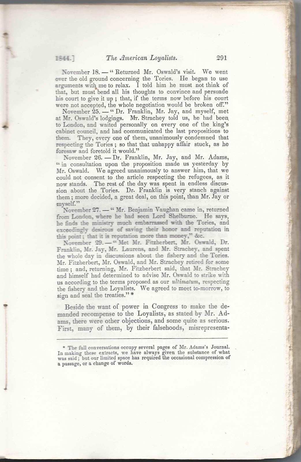 Heirlooms Reunited: 1844 Article about Loyalists in the journal "North ...