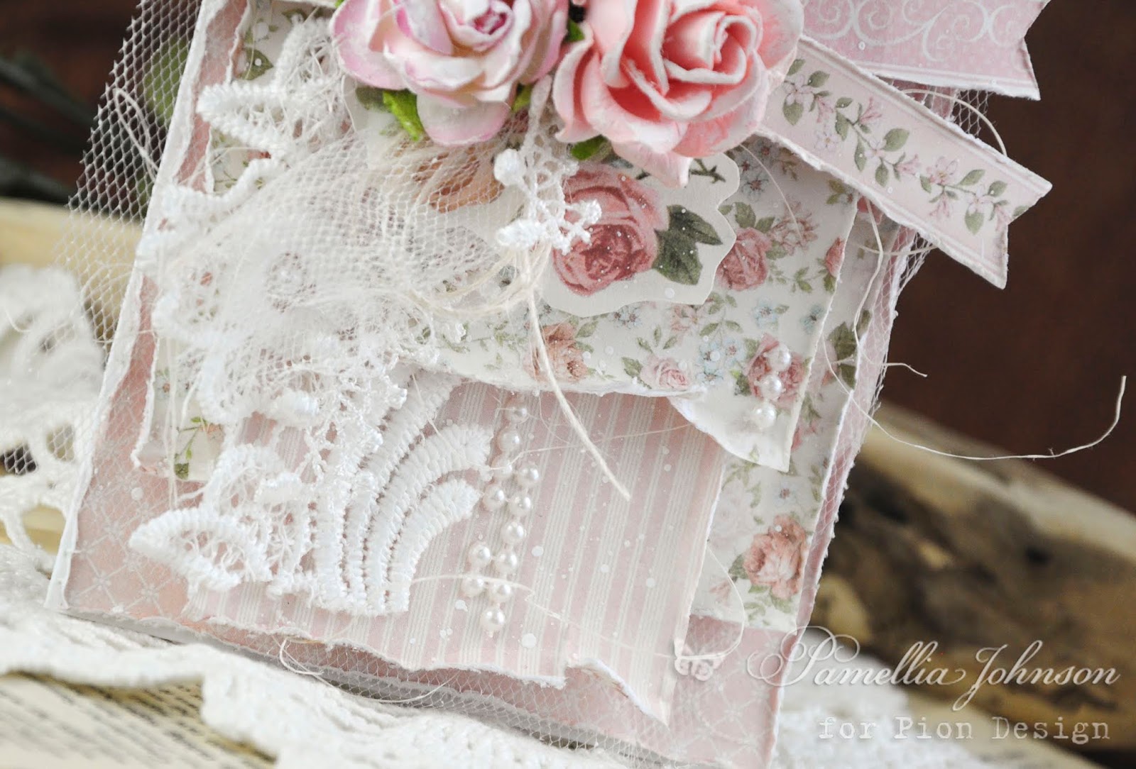 My Little Craft Things: Pion Design - Peach and Pink Roses