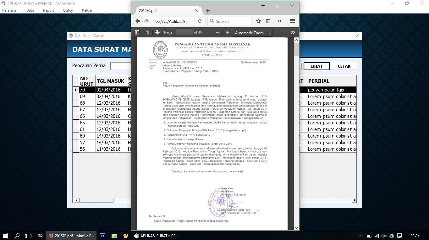 Aplikasi Surat Masuk Dan Surat Keluar Dengan Vb - Kumpulan Surat Penting