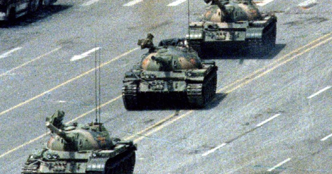 Just A Car Guy: Tank Man, an unidentified man who stood in front of a ...