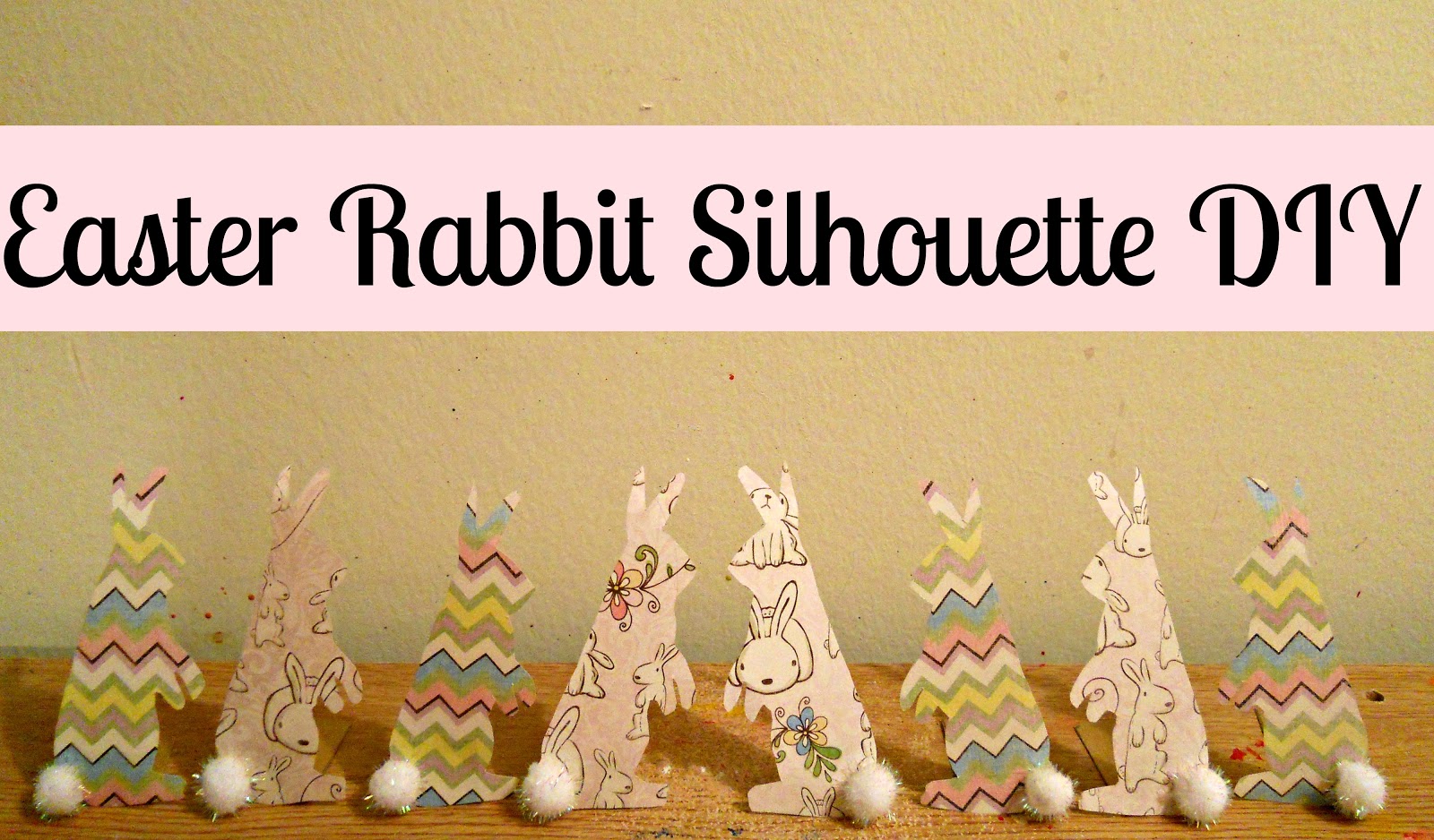 Easter Rabbit Silhouette DIY - Running With A Glue Gun