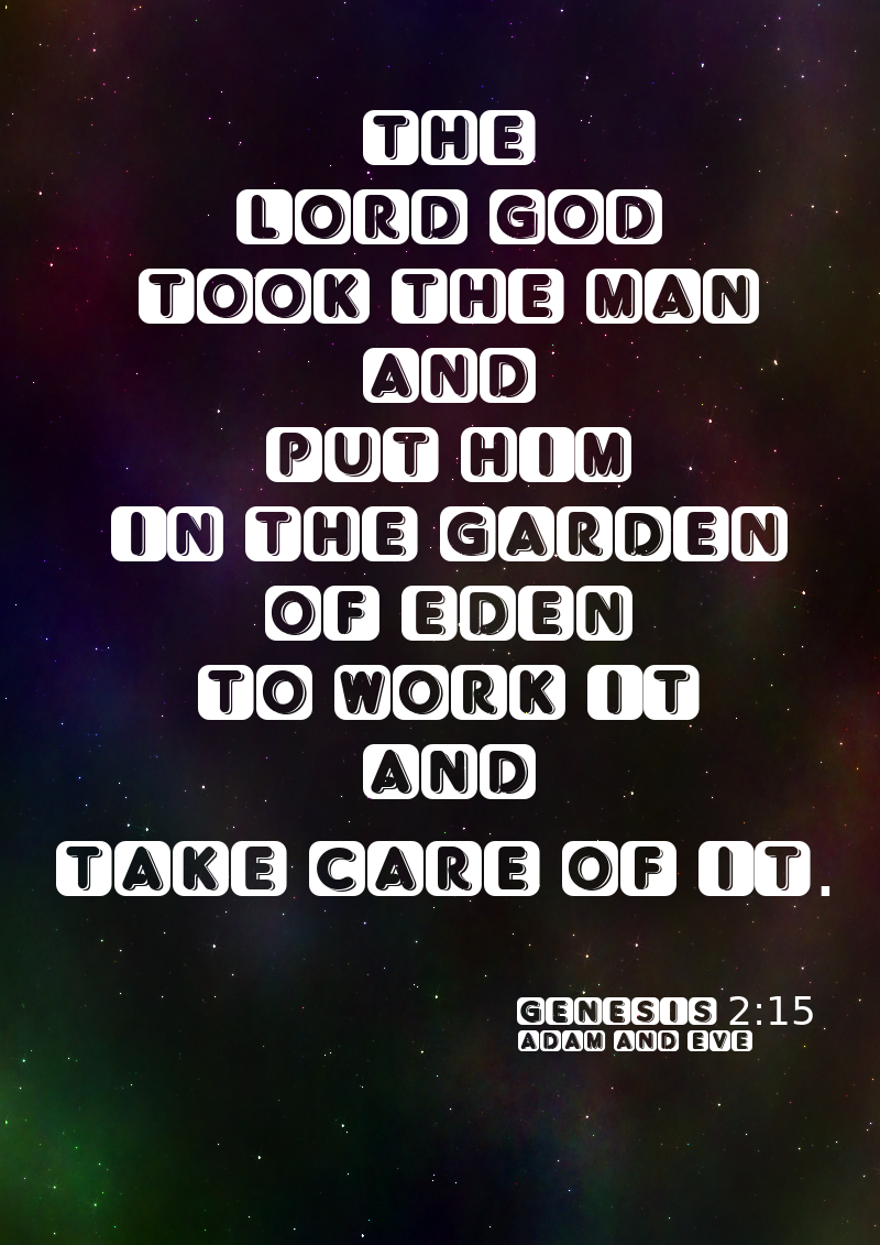 Genesis 2:15 Adam and Eve