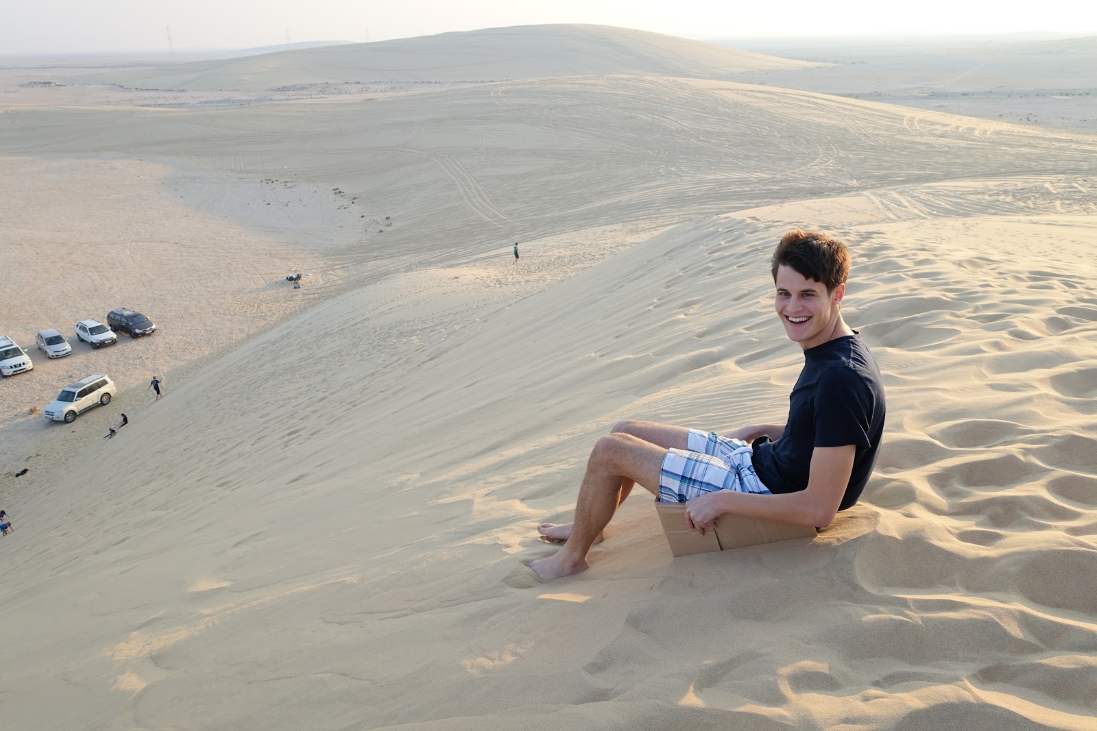 Opening the Sky: Sand Sledding in Qatar