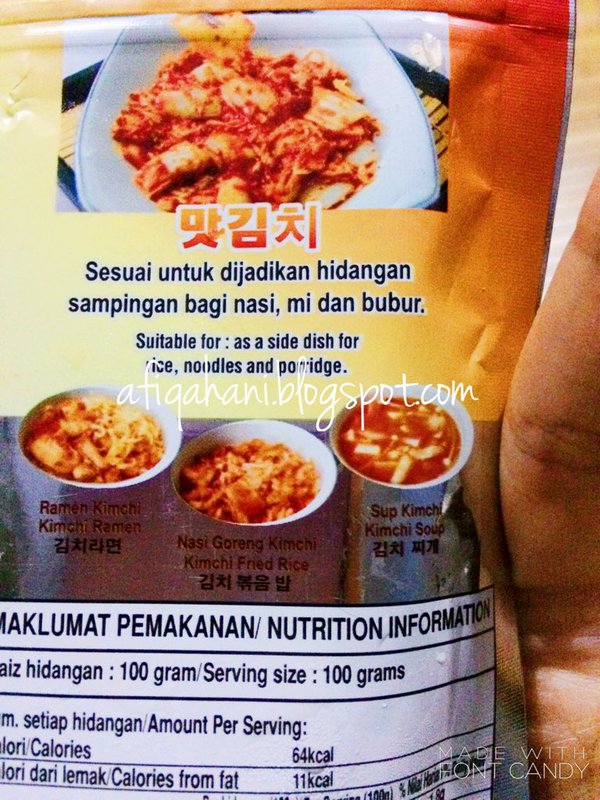 Kimchi Maggi Halal - Afiqah Hani Baharom