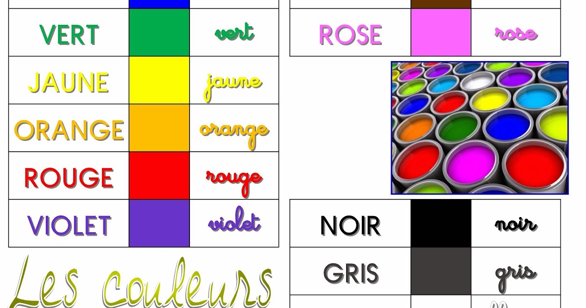 ID en vrac autour de l'éducation bienveillante: Les couleurs