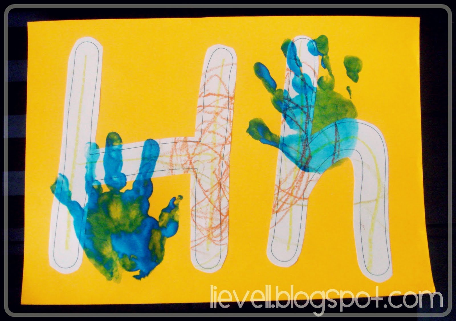 Simply-hood: Art : Letter H - Handprint