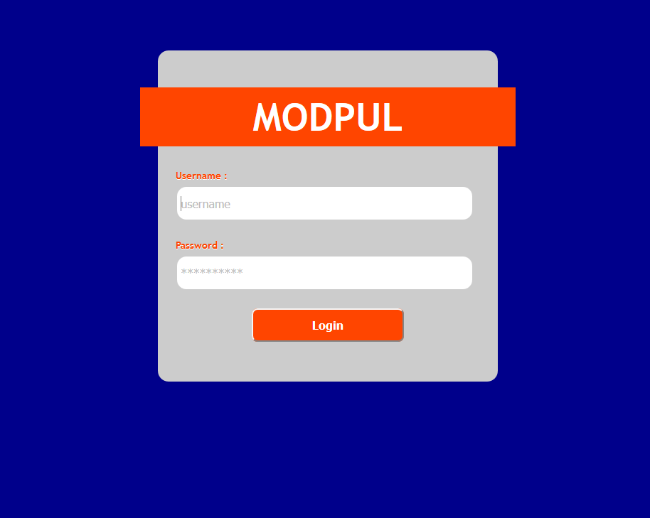 CARA MEMBUAT FORM LOGIN KEREN UNTUK PHP ATAU HTML BLUE ORANGE | exmodshare