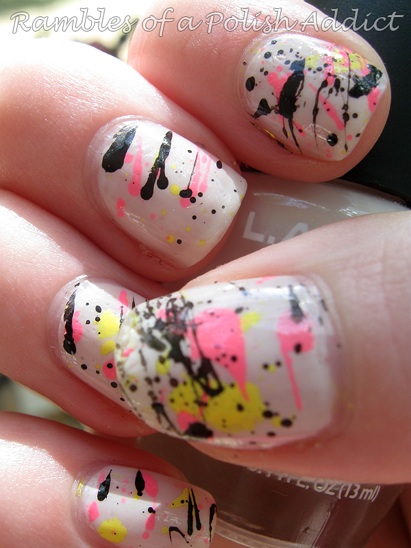 Splatter Nail art! | Rambles of a Polish Addict