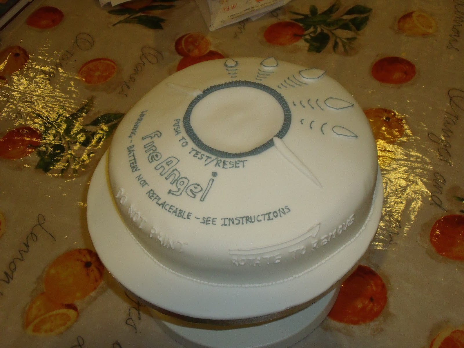 Abbie's Cake Adventures: Smoke Alarm Cake