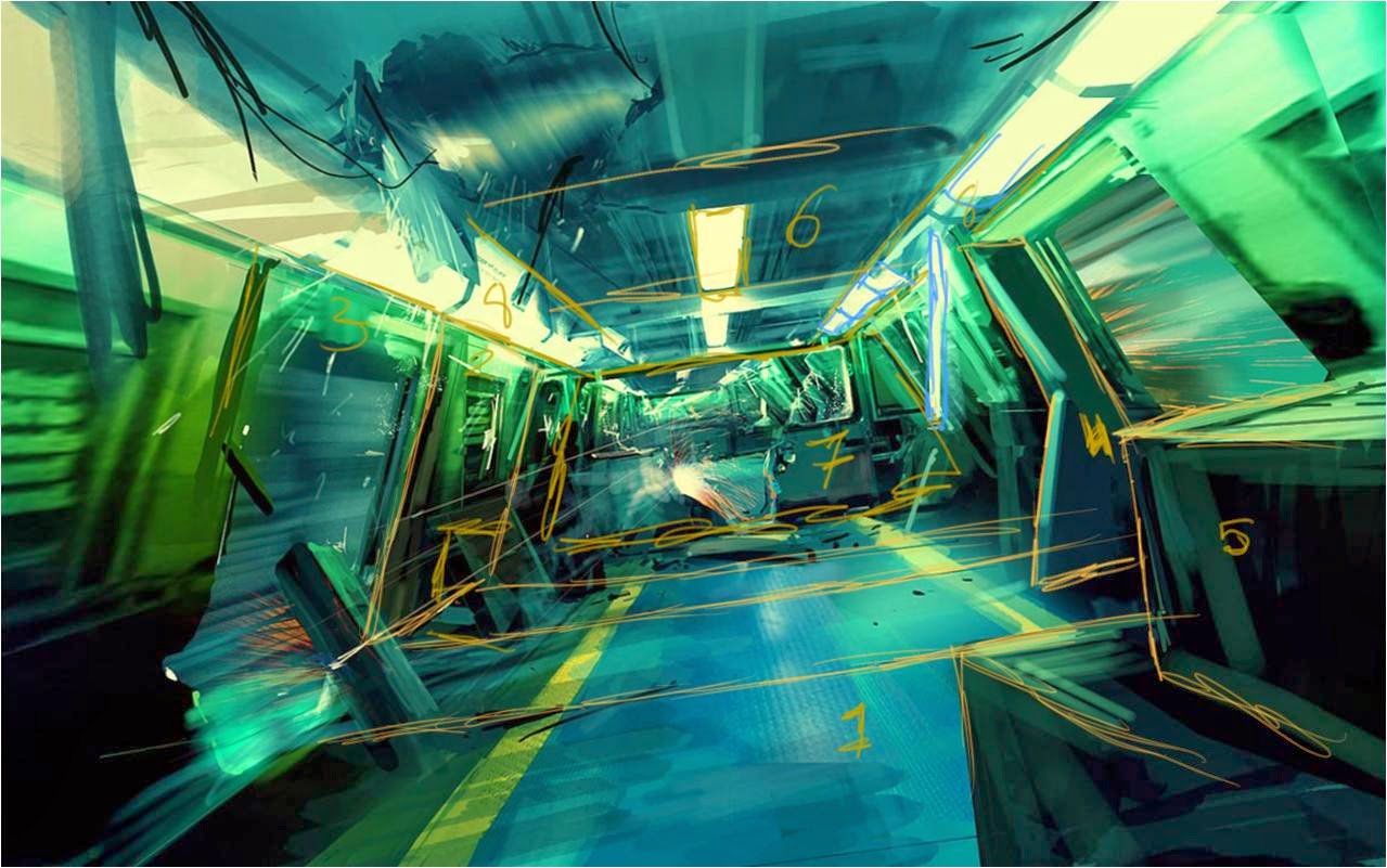 Advance 3D Graphics: breakdown of the concept art