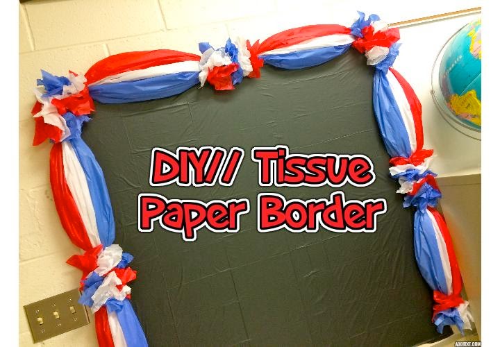 The ART Of Learning DIY Tissue Paper Border The ART Of Learning DIY Tissue Paper Border