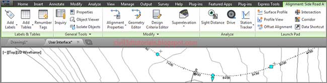 Using the Ribbon on AutoCAD Civil 3D - AutoCAD Civil 3D Tutorials