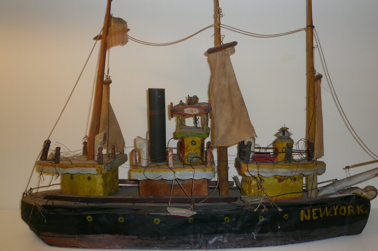 Dull Tool Dim Bulb: The Good Ship New York Folk Art Boat Model Tramp ...
