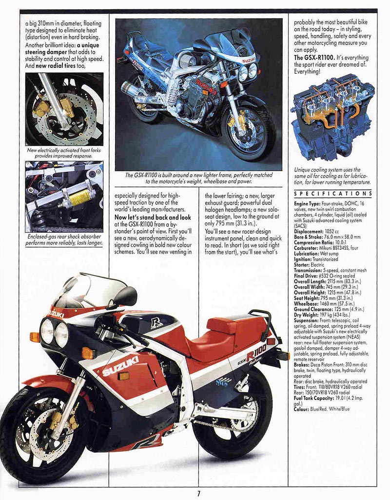Suzuki GSX-R 1100 1986 - Lsr Bikes