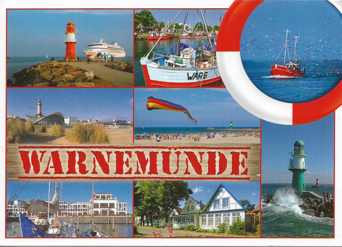 dewereldiskleinenmooi: Aan zee, kaart van Dagmar uit Warnemunde, Duitsland