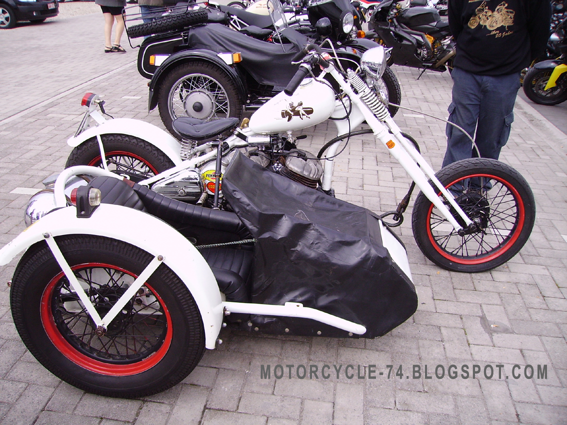 MOTORCYCLE 74: Custom chopper sidecar
