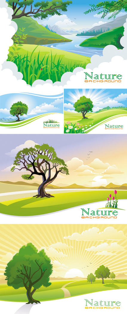 Quality Graphic Resources: Summer Nature Scenes