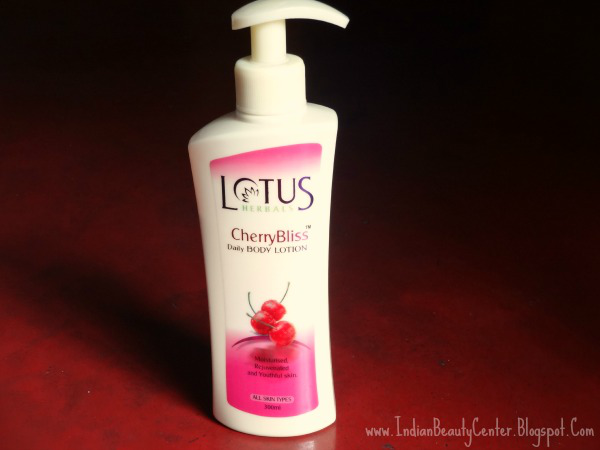 Lotus Herbals Cherry Bliss Daily Body Lotion Review