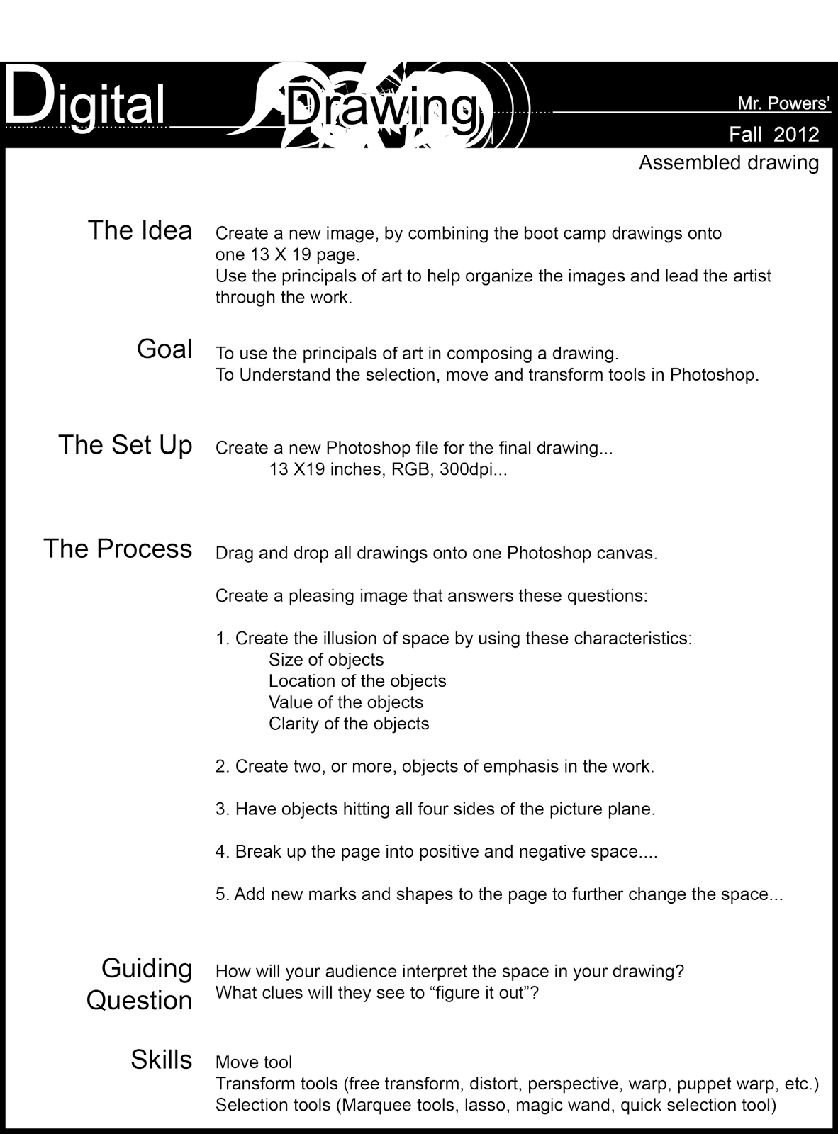 WA DIGITAL DRAWING: Making From Scratch.... Organized Drawing