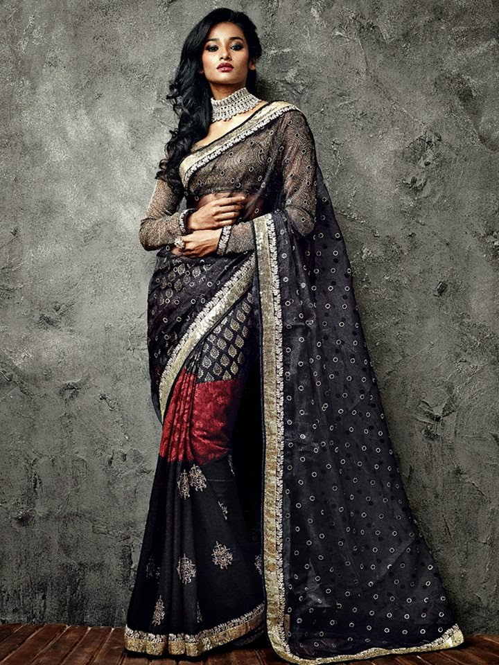 Natasha Couture New Classy Sarees Collection 2014-15 | Summer And Party ...