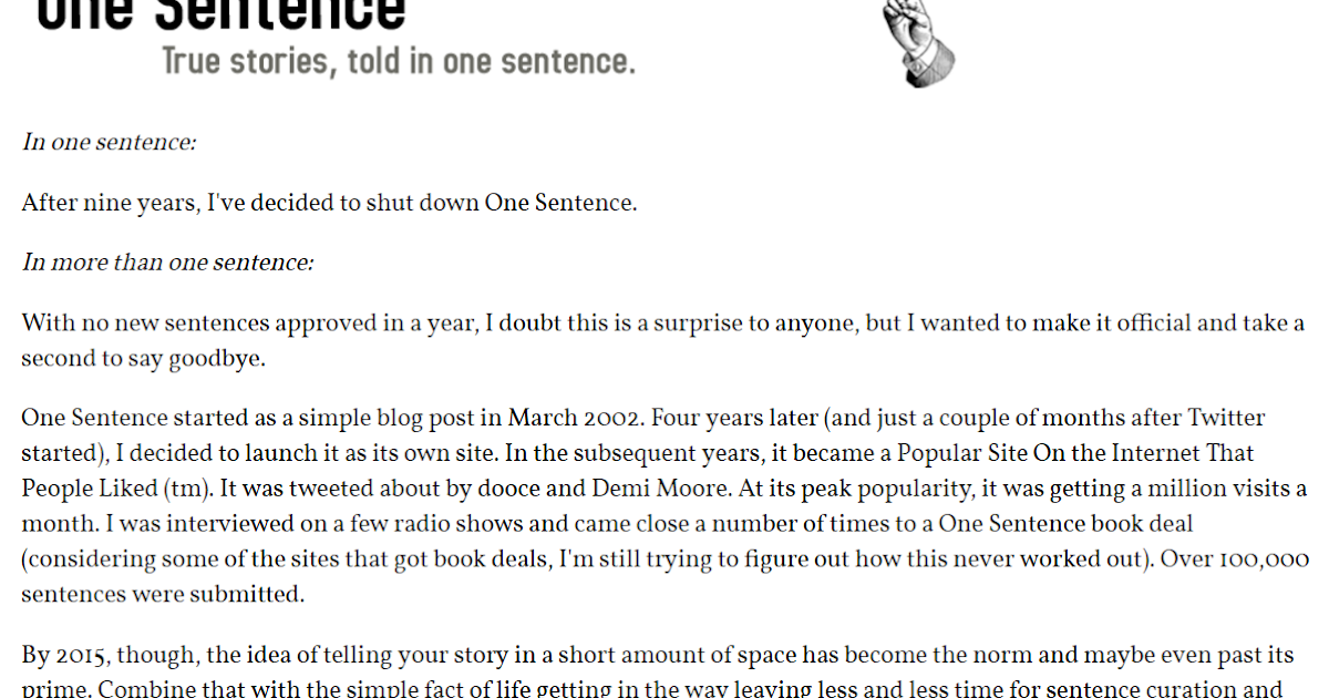 Word Grrls: The Story of One Sentence