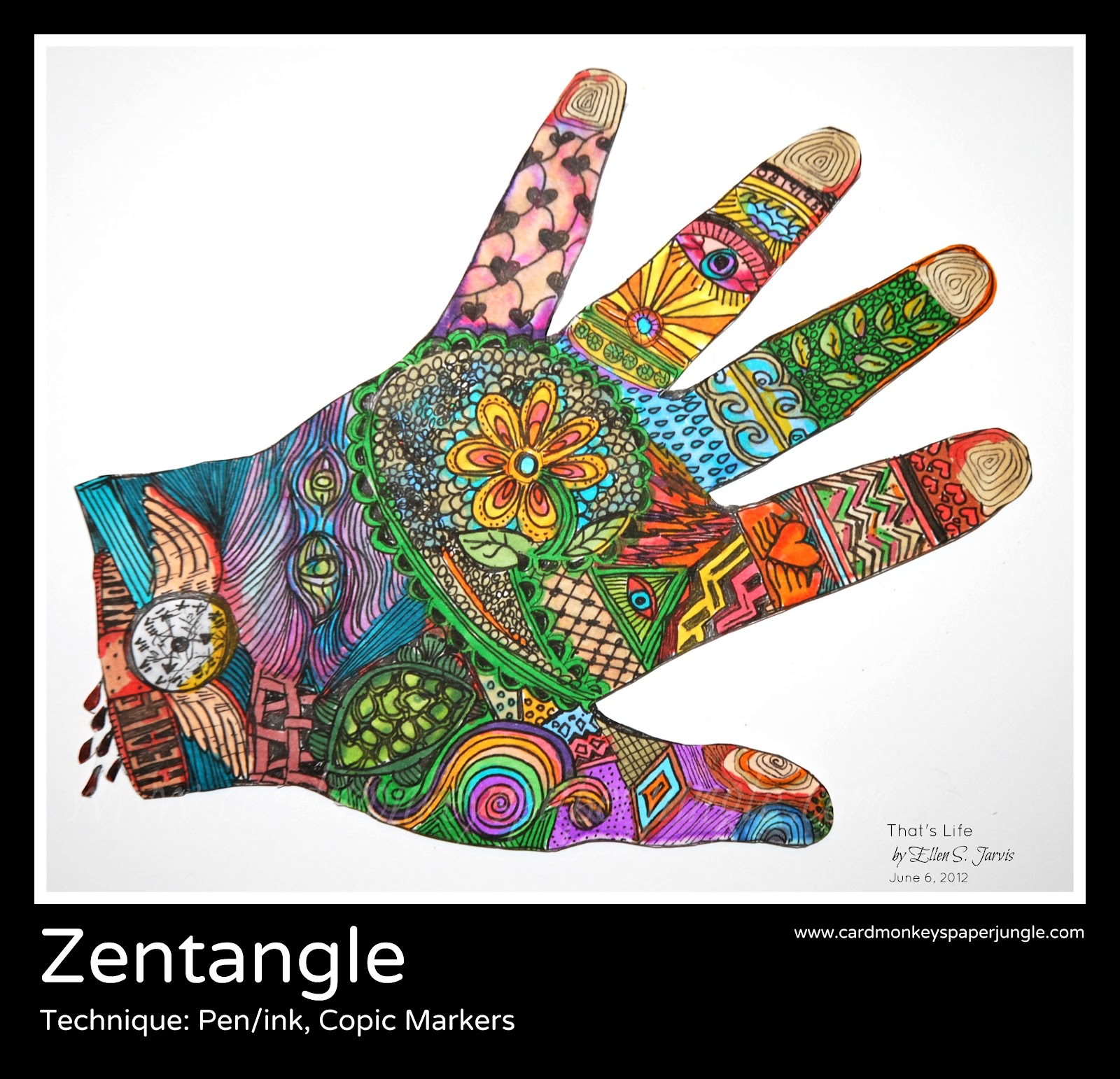 CardMonkey's Paper Jungle: Zentangling My Way to Relaxation