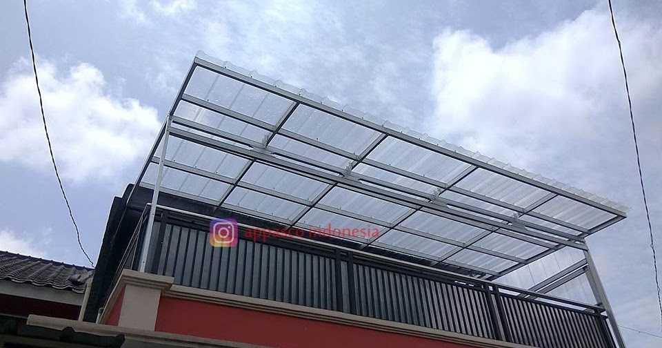 Kanopi Minimalis Atap Spandek yang Transparan di Pakuan Residence ...