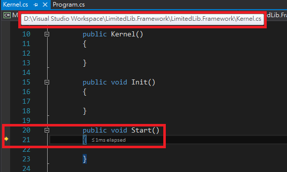 Visual Studio - Debug Class Library